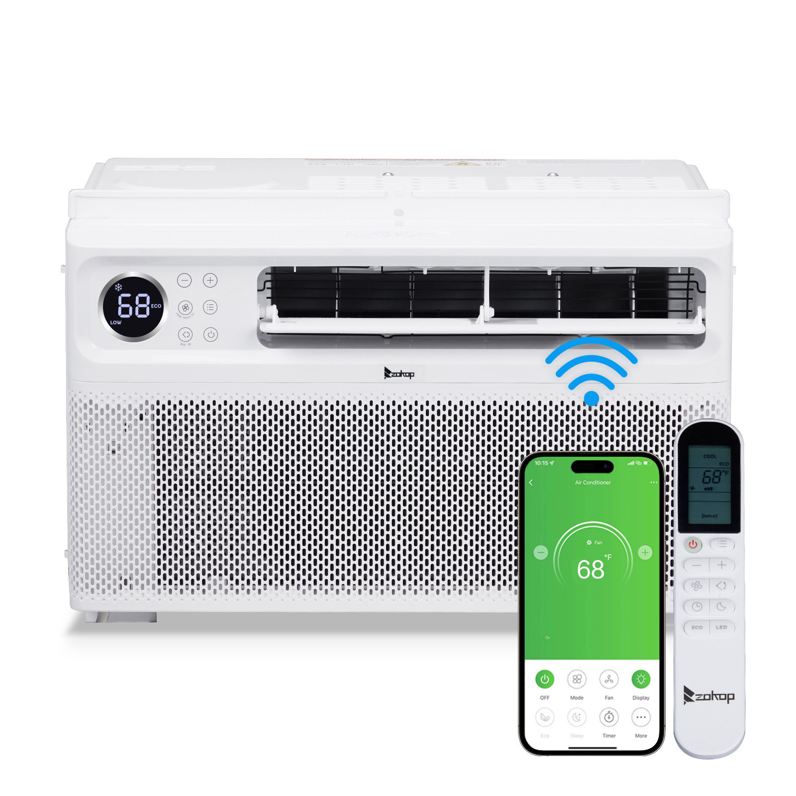 Winado 8,000 BTU Window Air Conditioner with Remote and WiFi Control ...