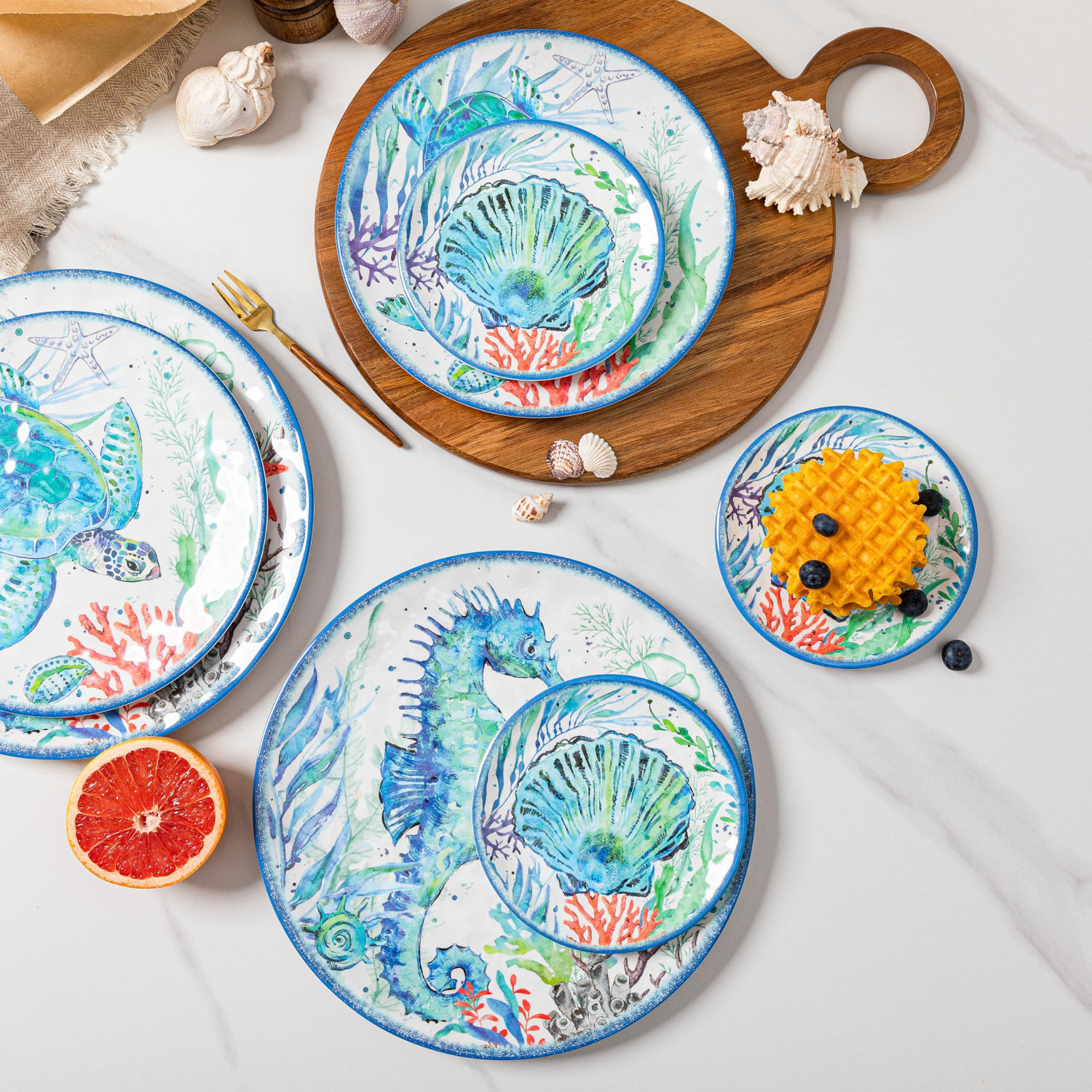 Stack man Chip And Dip Serving Platter Set, Set Of 3, Melamine Bowl And ...