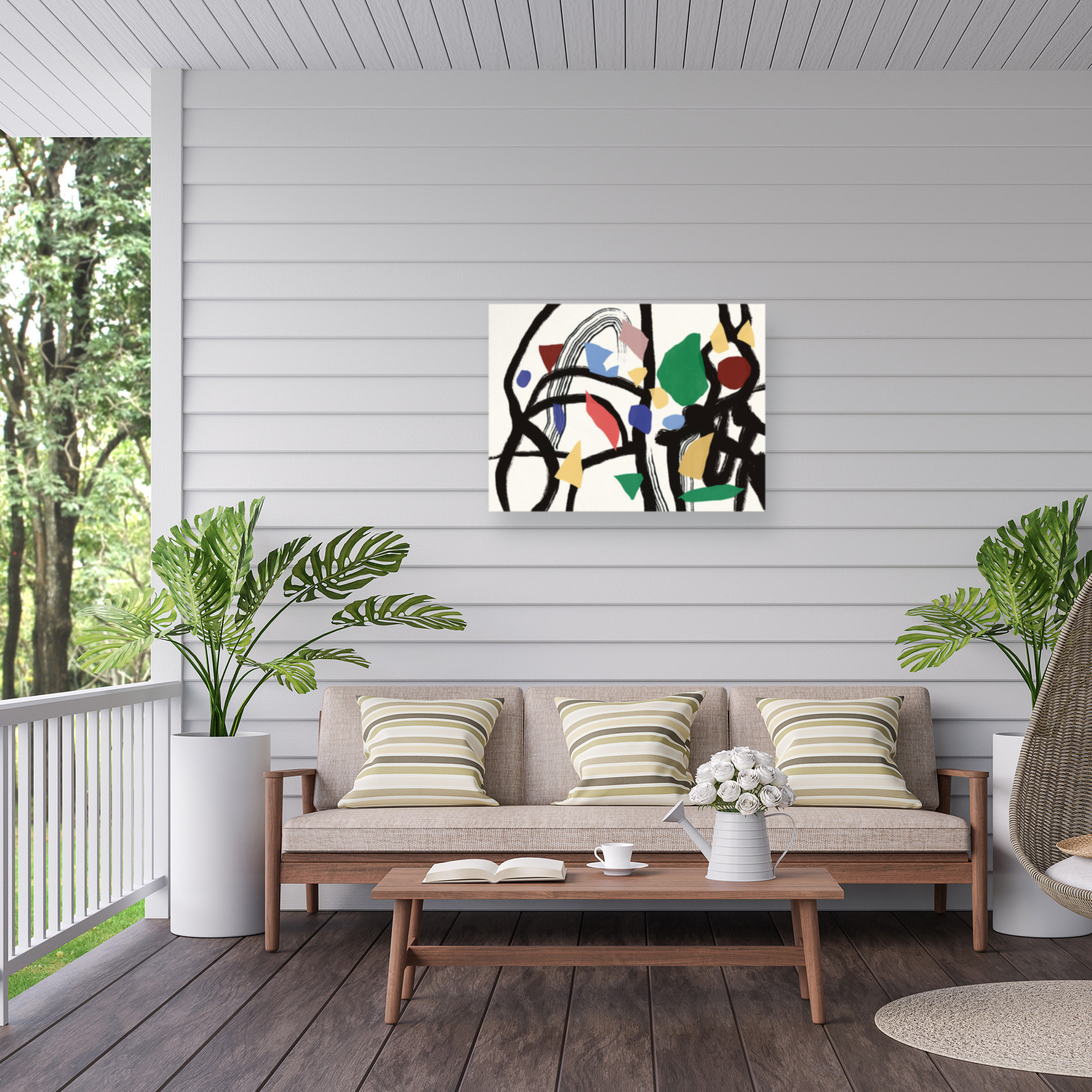 Winston Porter Little Dean Colours In The Forest 03 Outdoor Canvas ...