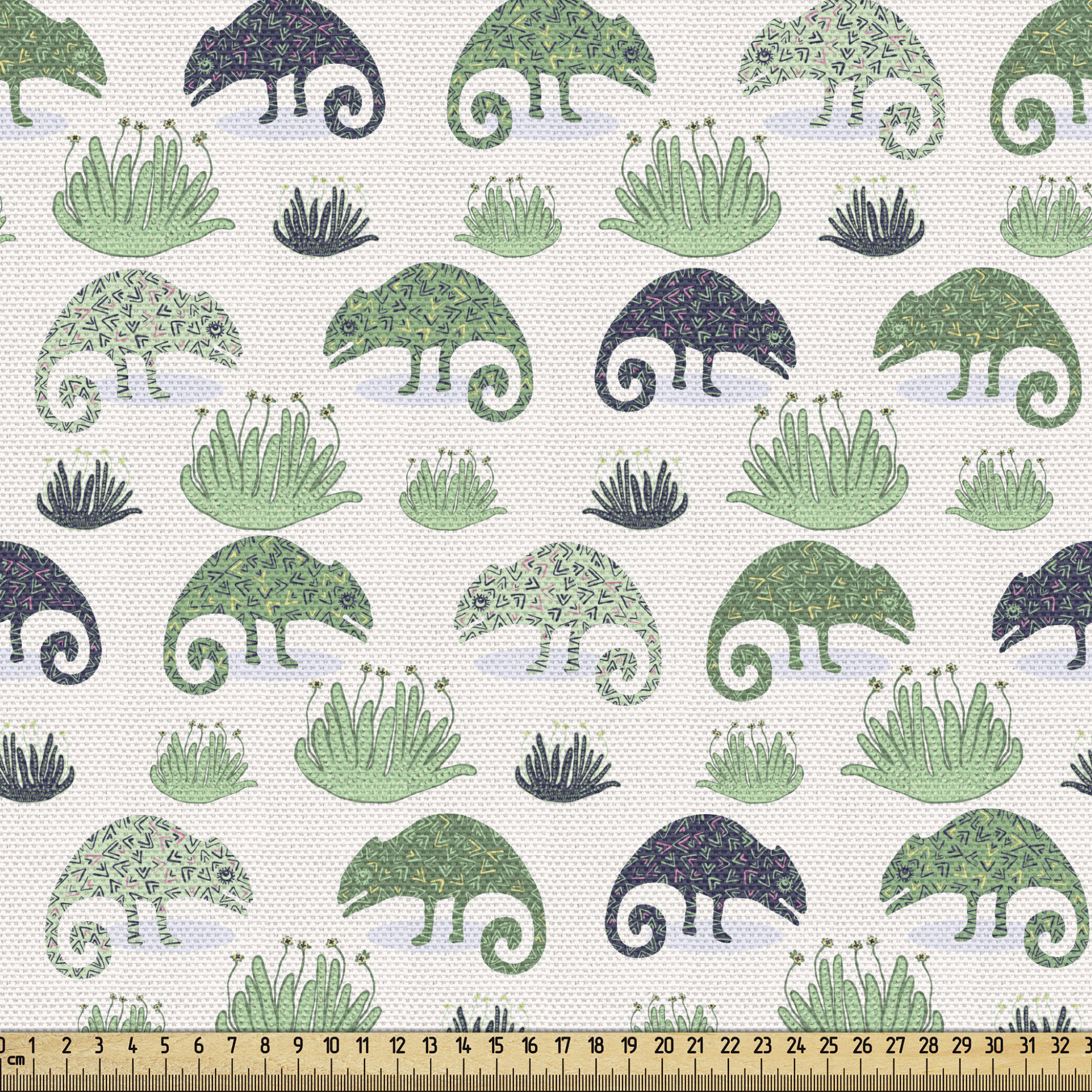 East Urban Home Ambesonne Chameleon Fabric By The Yard, Exotic ...