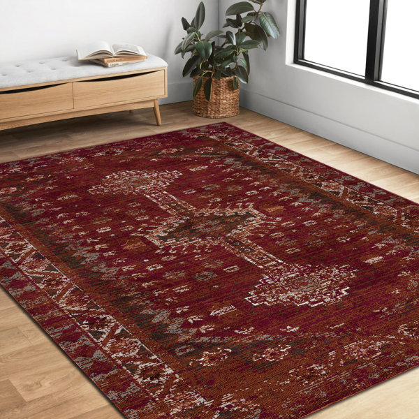7' x 9' Red Area Rugs You'll Love | Wayfair