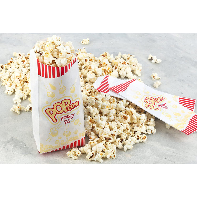 MT Products 1 oz Colorful Paper Popcorn Bags | Wayfair