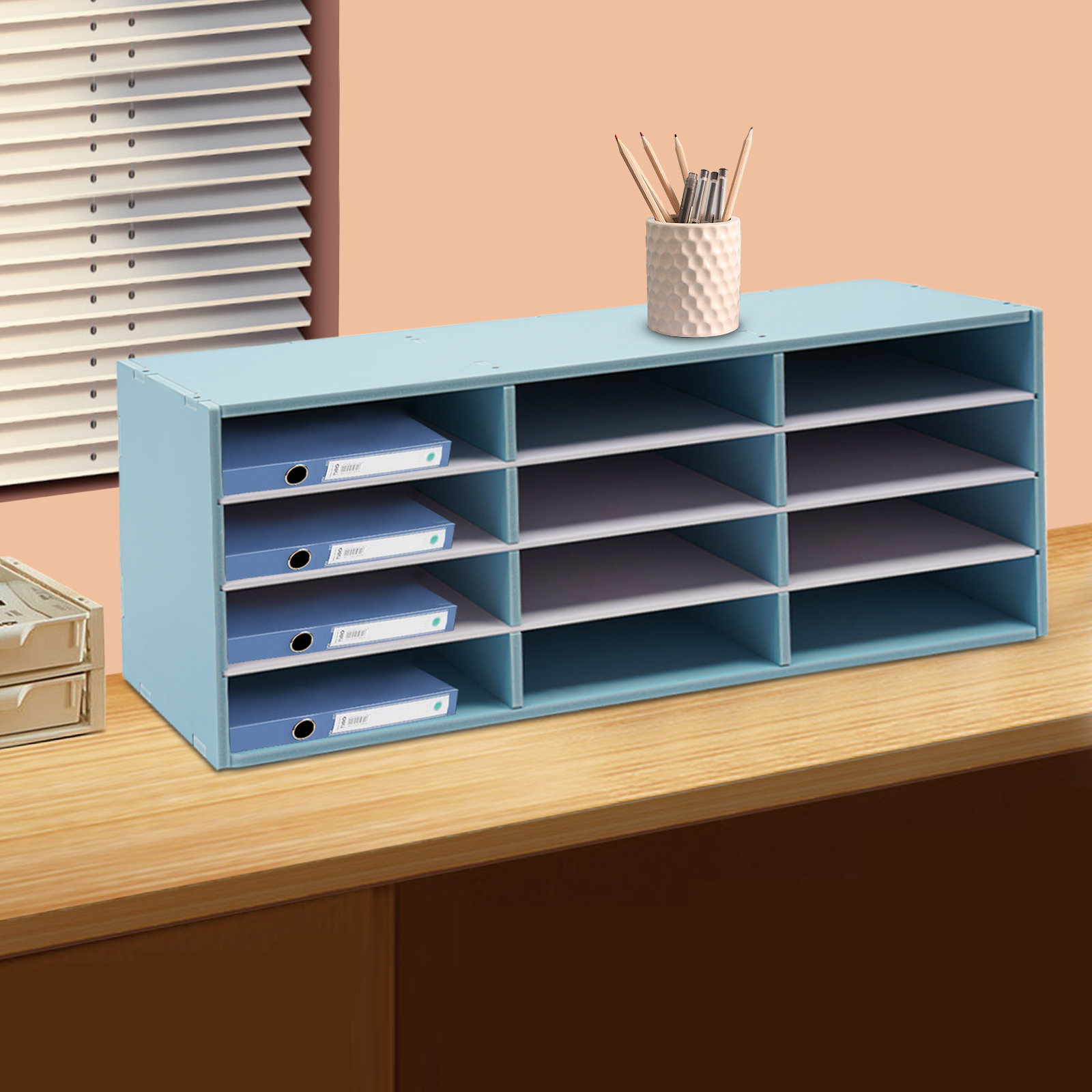 Inbox Zero 12 Slots 4 Rows 3 Columns File Classification Cabinet ...