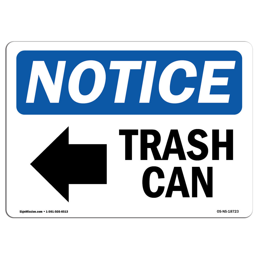 SignMission Trash Can Sign with Symbol | Wayfair