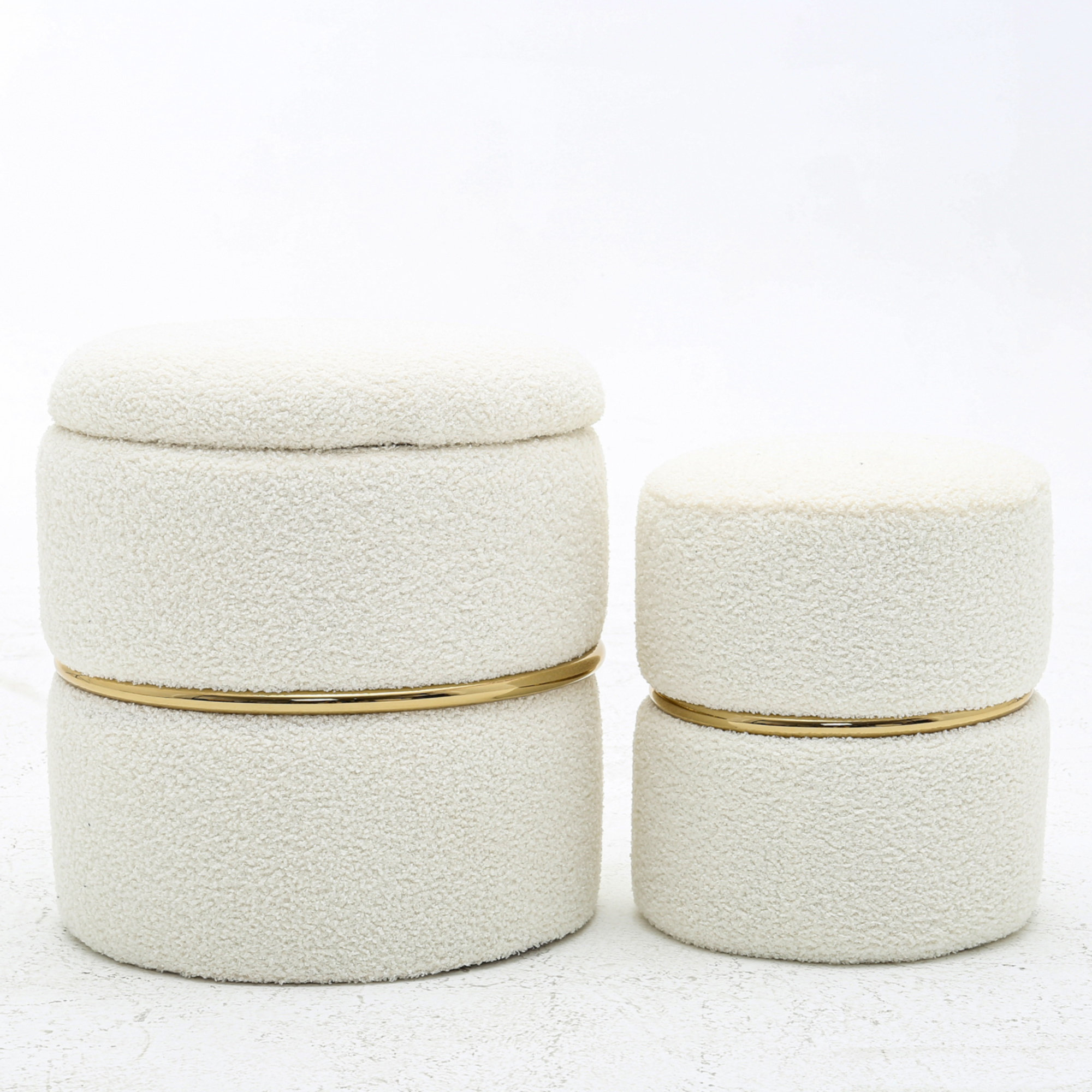 Everly Quinn Upholstered Tufted Storage Ottoman Footstool - Wayfair Canada