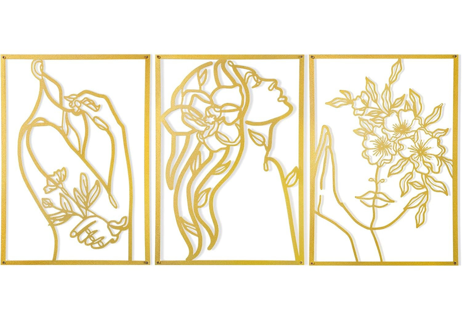 Ivy Bronx Minimalist Metal Line Wall Decor | Wayfair