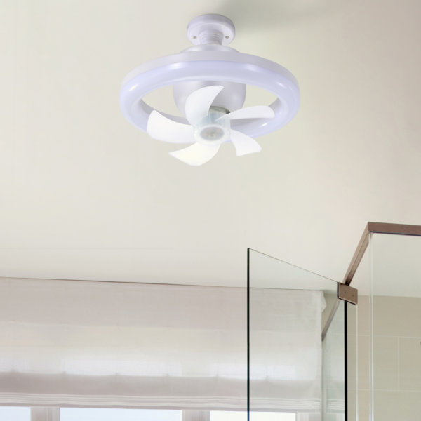 Ivy Bronx Socket Ceiling Fan With Light And Remote 360° Rotating ...