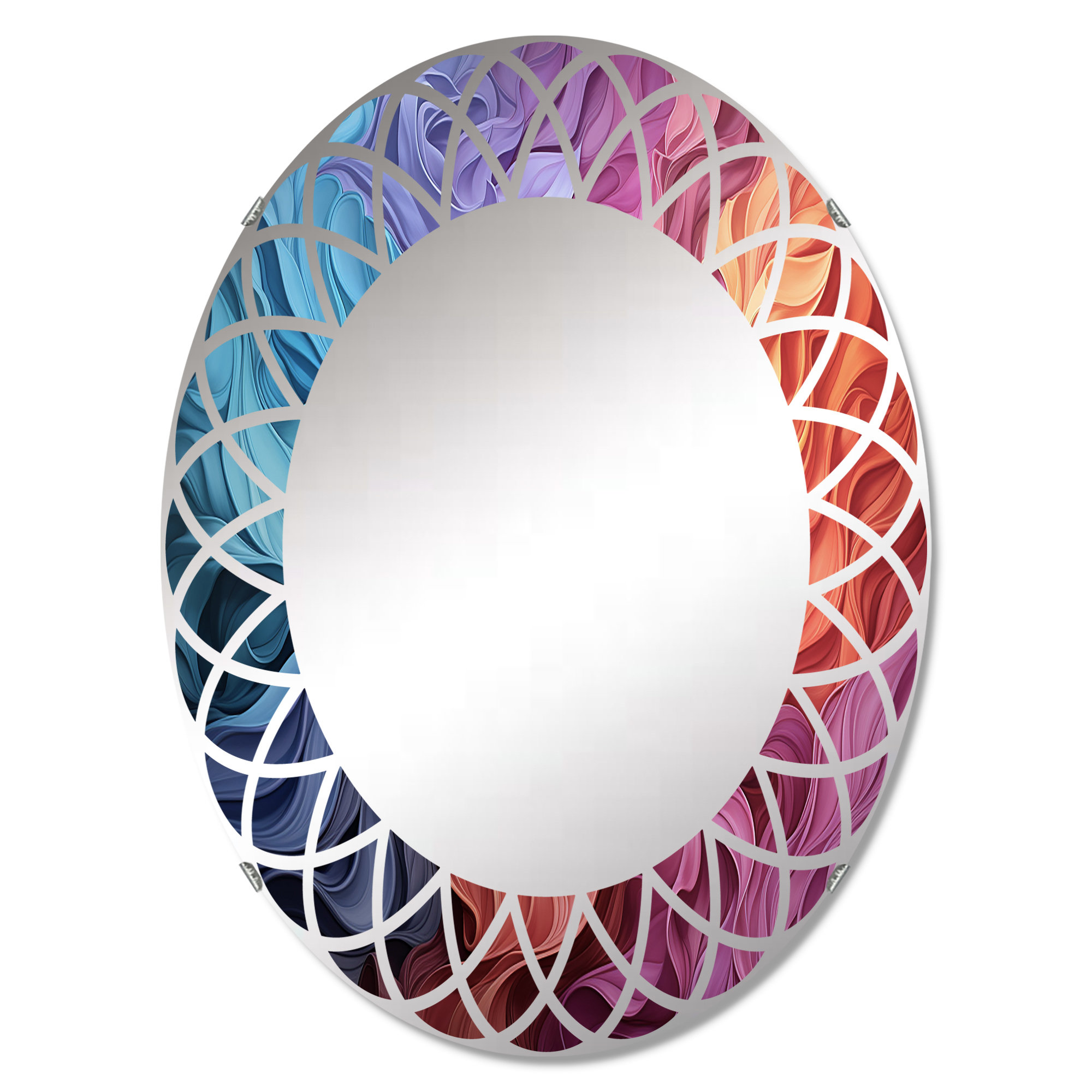 East Urban Home Bolland - Modern Wall Mirror Oval | Wayfair