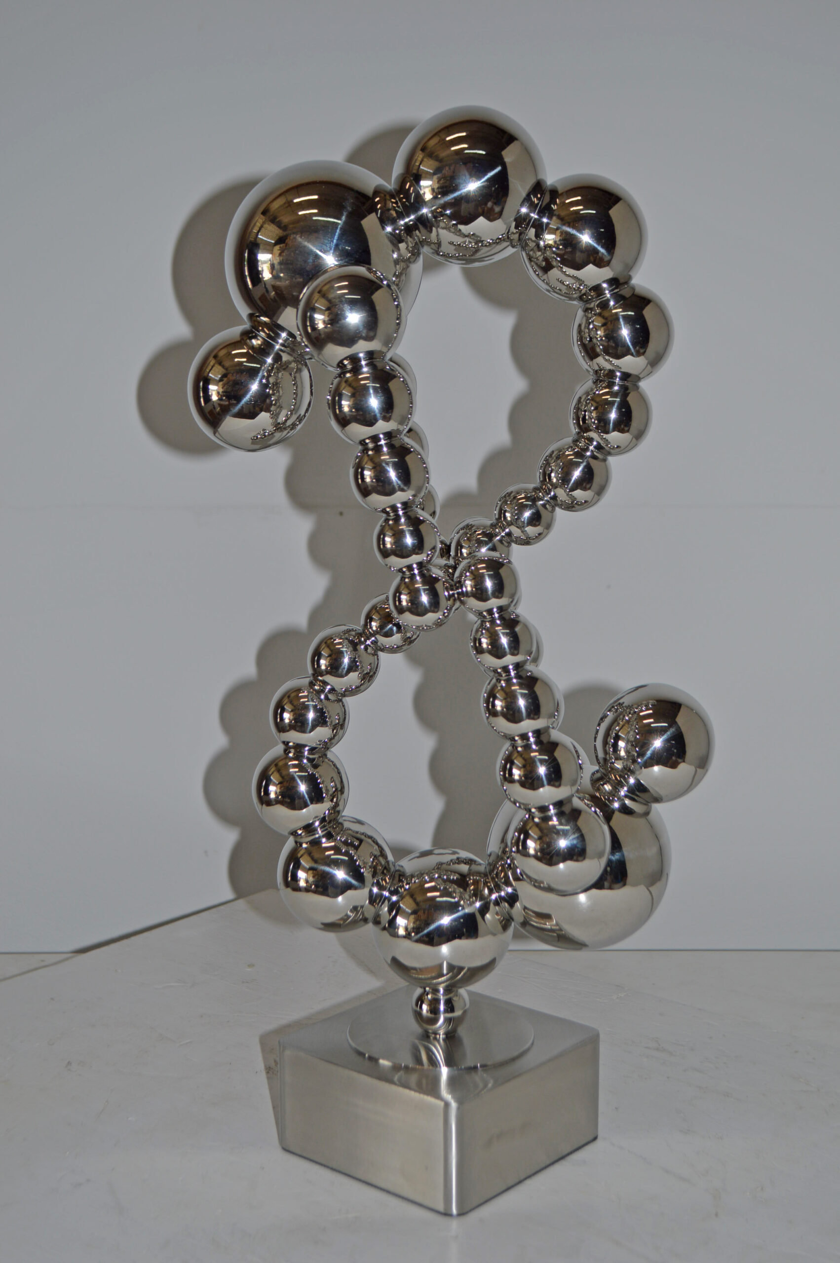 Wrought Studio™ Altamont Modern Art Abstract Made of Chrome Balls ...