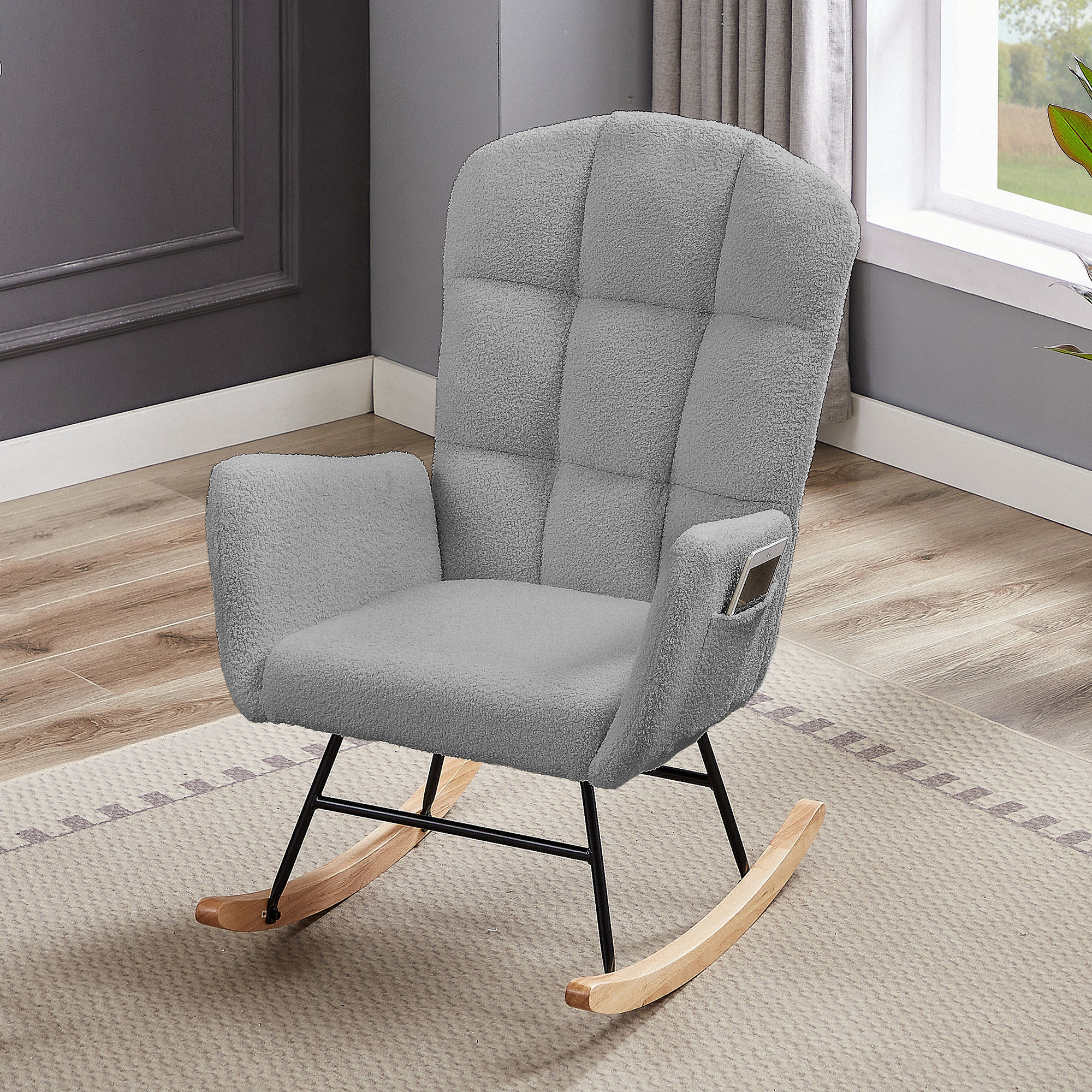 George Oliver Wallano Rocking Chair | Wayfair