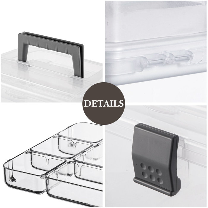 Rebrilliant 2 Tier Supply Plastic Craft Case Box | Wayfair
