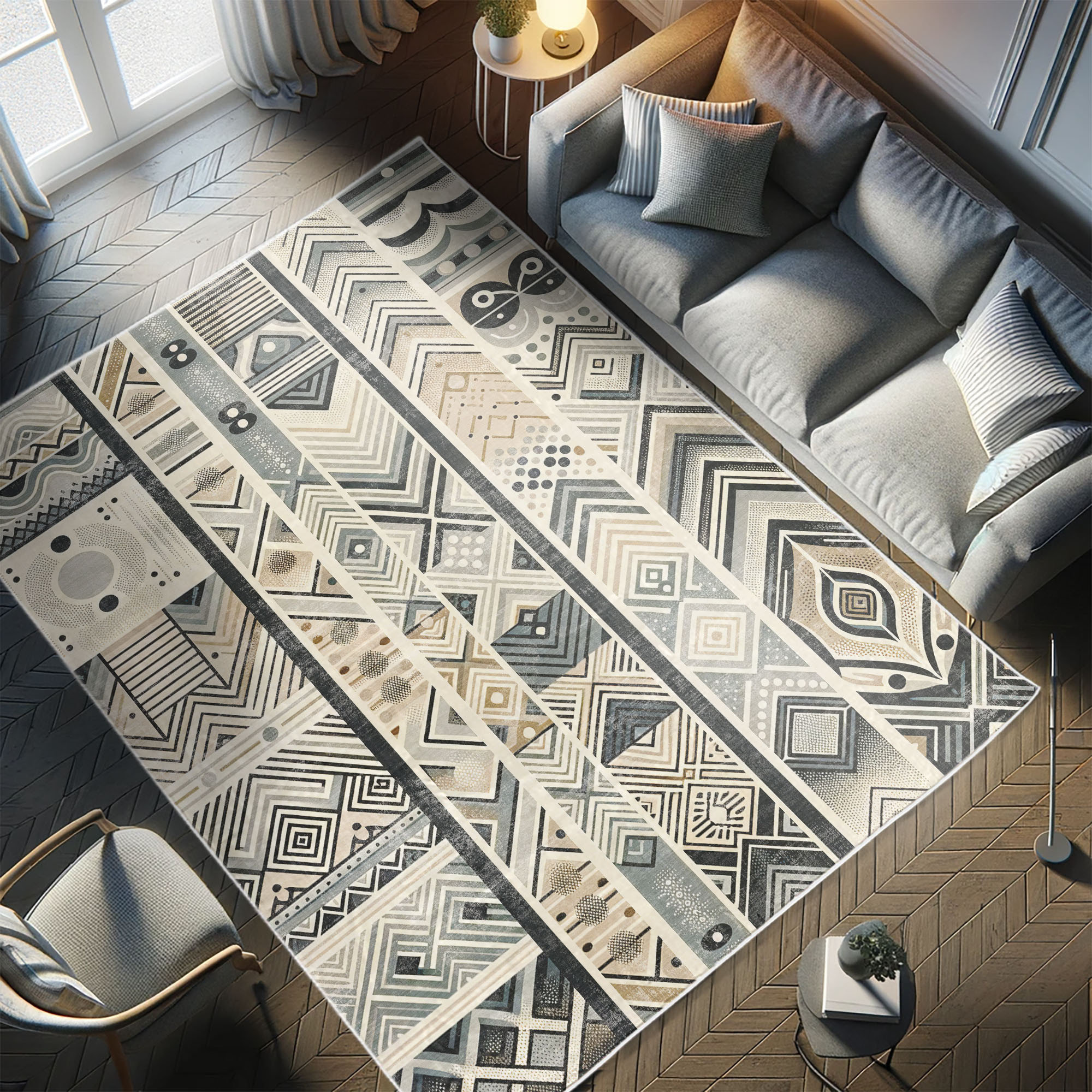 Ambesonne Southwestern High Density Long Fiber Poly Threads Decorative ...