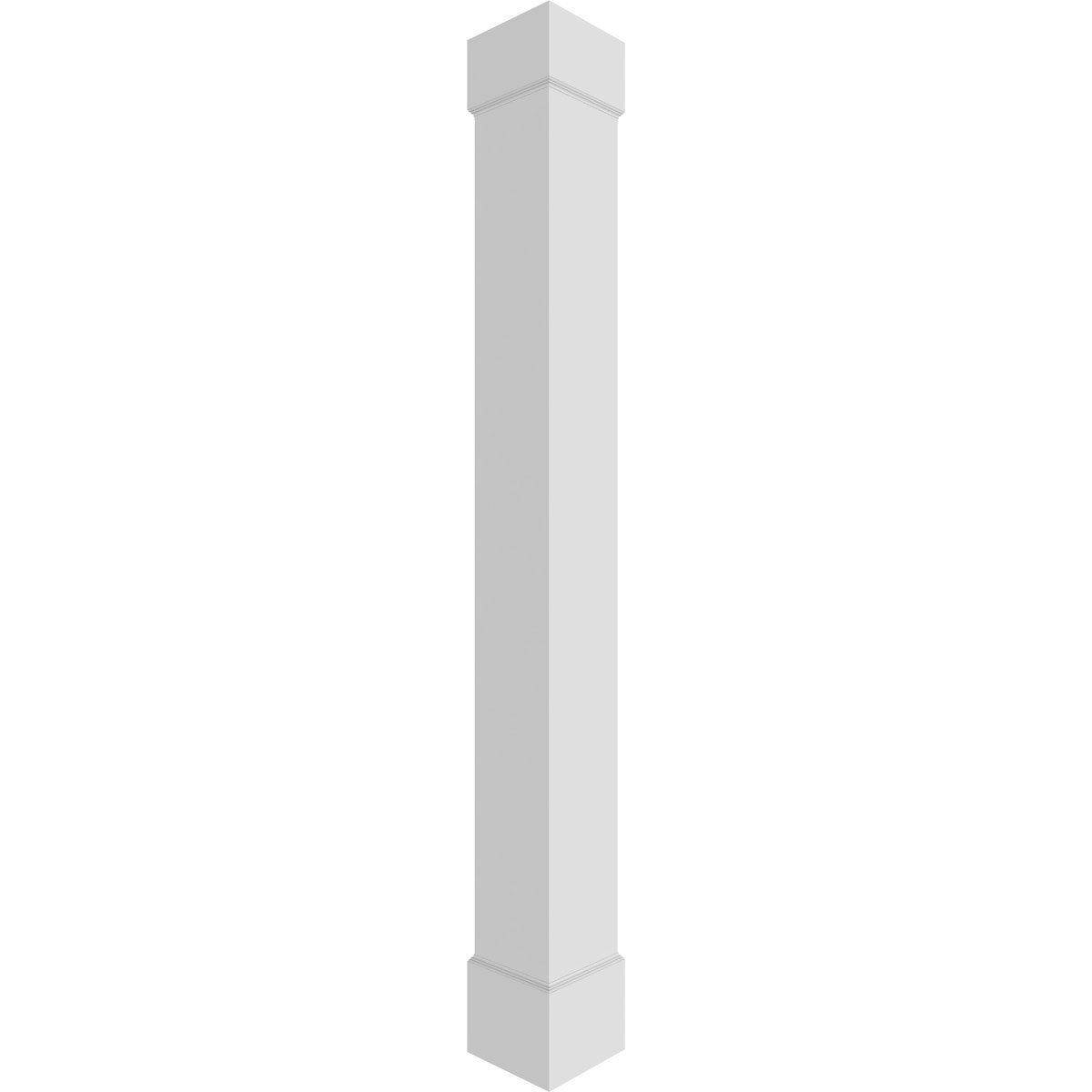Ekena Millwork Square Non-Tapered Smooth PVC Endura-Craft Column Wrap ...
