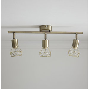 Ivy Bronx Roulston Antique Brass 3 Light Bar Ceiling Light & Reviews ...