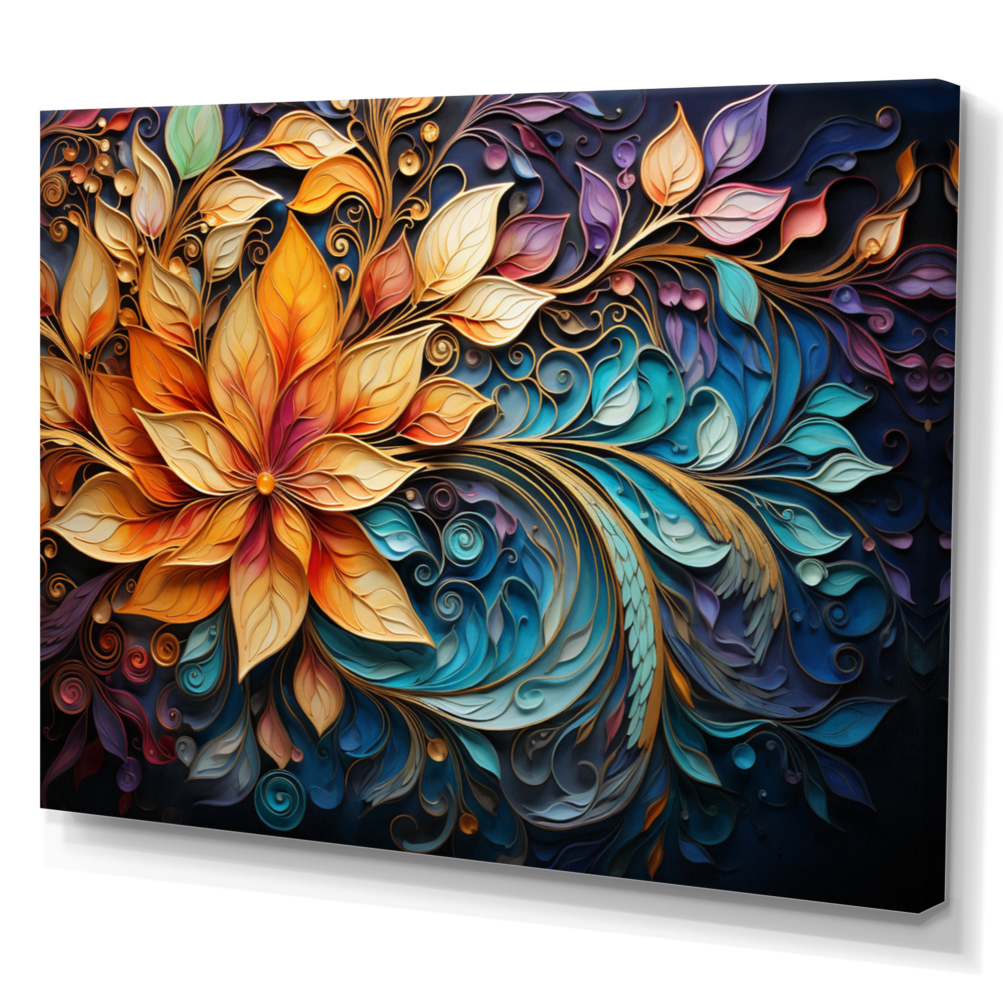 Red Barrel Studio® Colorful Indian Art Mystic Rangoli I | Wayfair