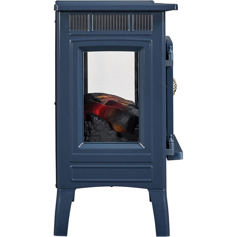 Winston Porter Electric Infrared Quartz Fireplace Stove with 3D Flame ...