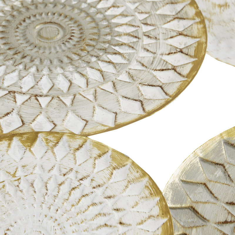 Dakota Fields Legion Multi-colored Geometric Metal Discs Wall Décor ...