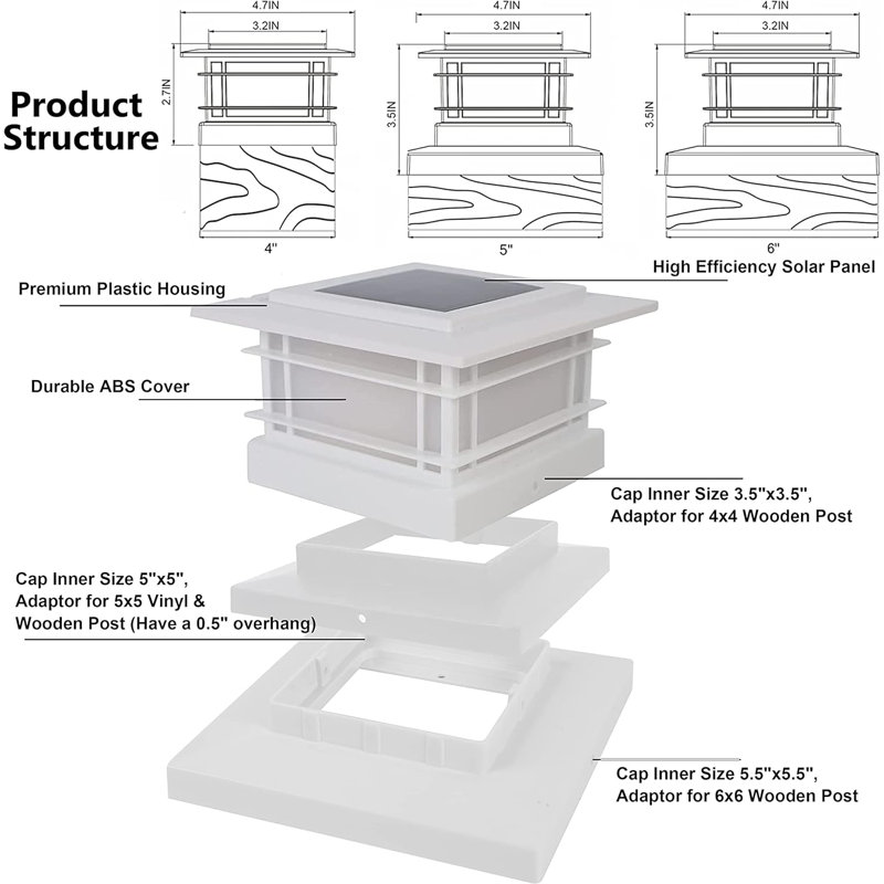 CG INTERNATIONAL TRADING Stainless Steel Solar Powered Integrated LED ...