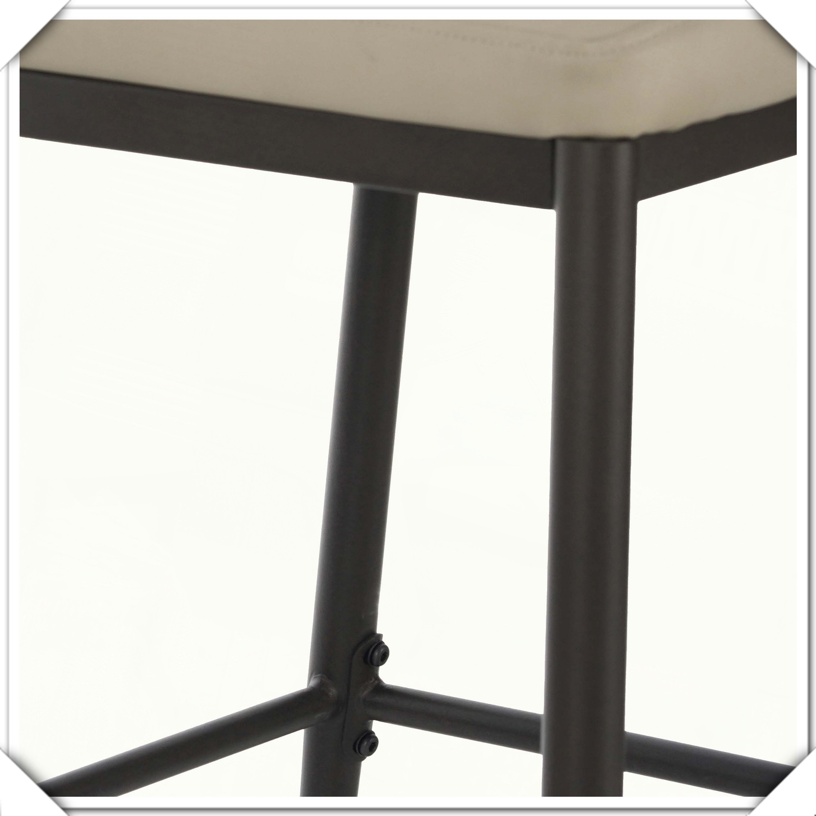 Latitude Run® Ensemble de 2 tabourets de bar Leathaire en métal Robuste ...