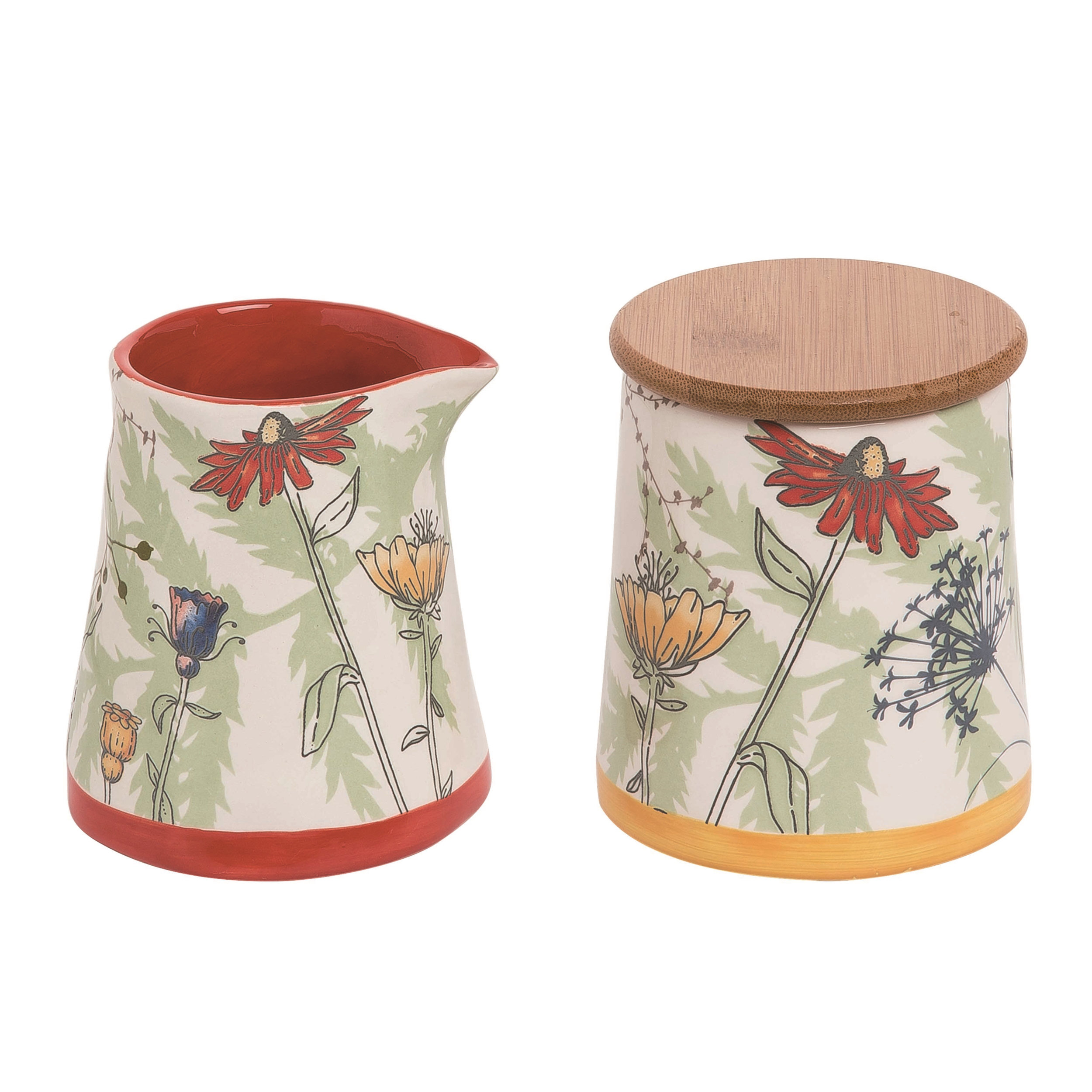 Ophelia & Co. Dolomite 4.72 in. Multicolor Spring Pressed Flower Sugar ...