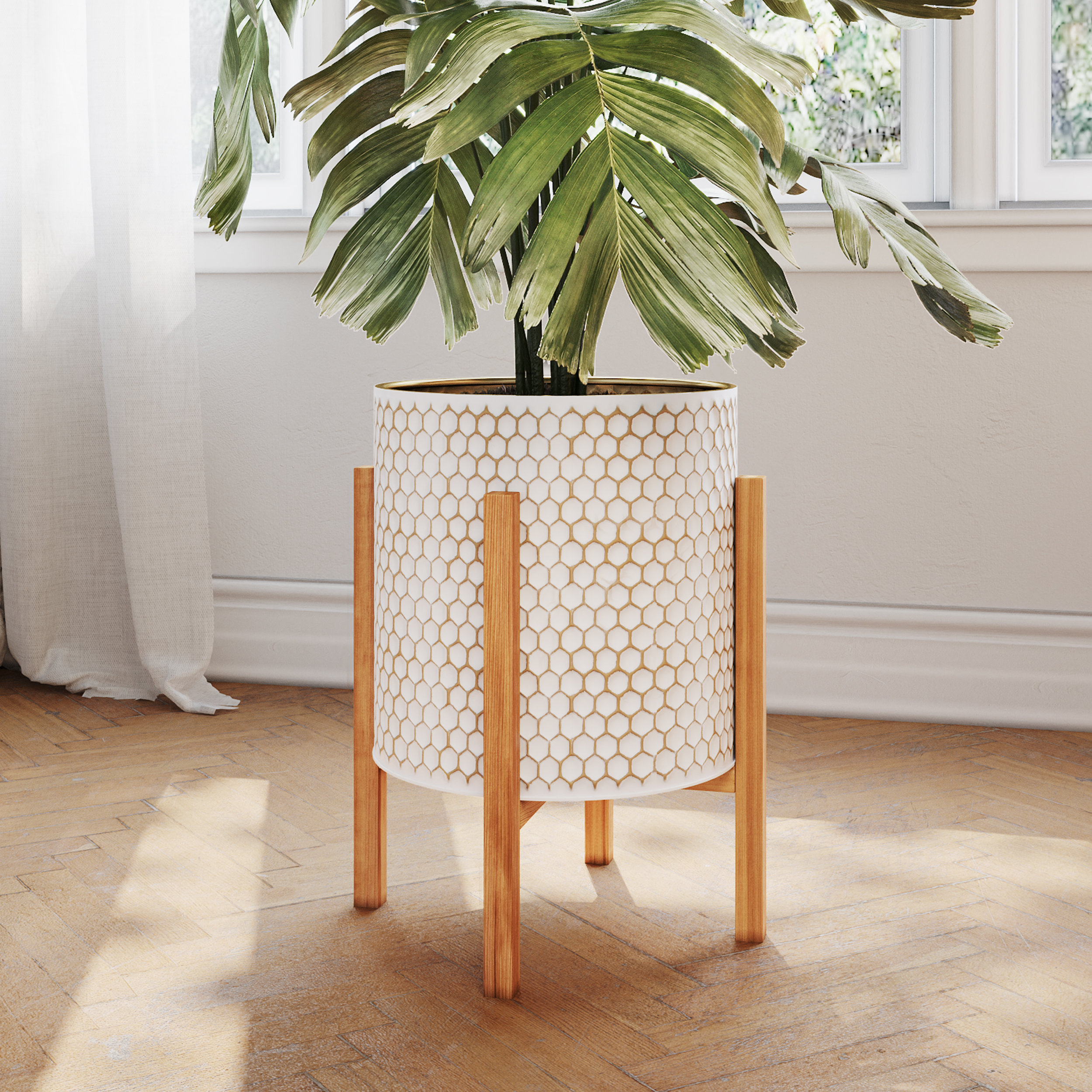 George Oliver Lauha Honeycomb Pot Planter & Reviews | Wayfair
