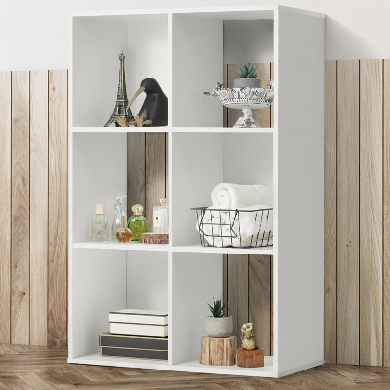 Ebern Designs CAPHAUS Zaza 6 Cube 11-Inch Cube Storage Organizer Shelf ...