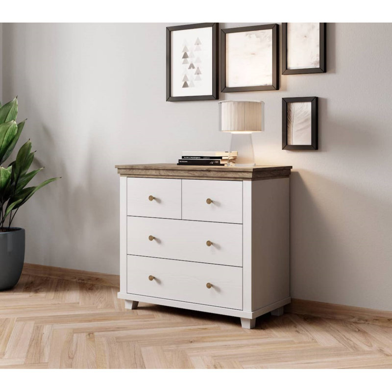 Rosalind Wheeler Dainian 4 Drawer 90Cm W Chest of Drawers | Wayfair.co.uk