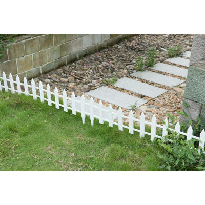 Gardenised 12'' H x 21.75'' W Yes Vinyl Fencing & Reviews | Wayfair