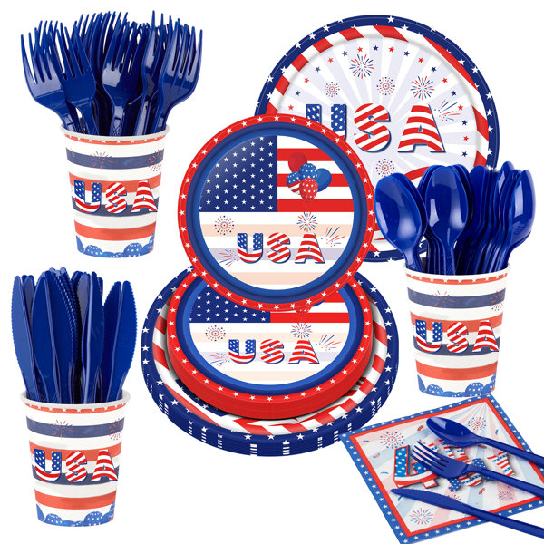 Sangdo Independence Day Party Supplies Kit for 25 Guests | Wayfair