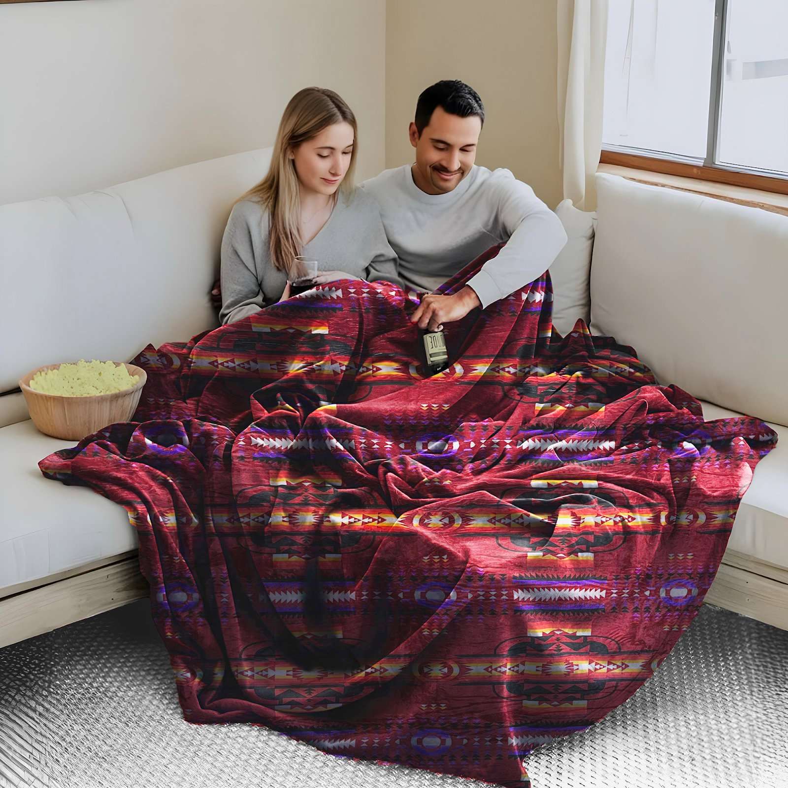 WW Sheets Luxuriously Cozy, Super Warm & Soft Aztec Bed Blanket ...