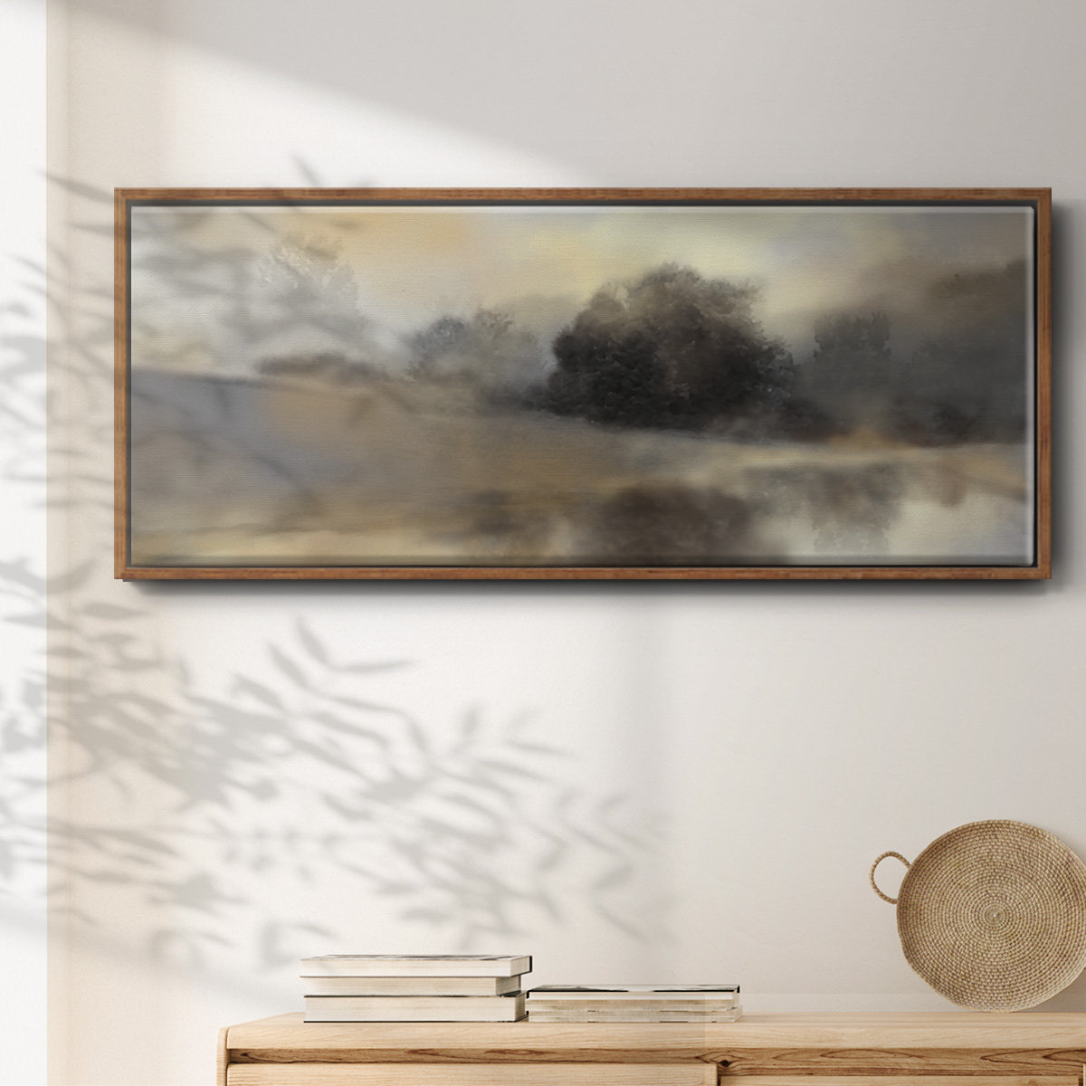 Red Barrel Studio® Misty Pond- Framed Canvas | Wayfair