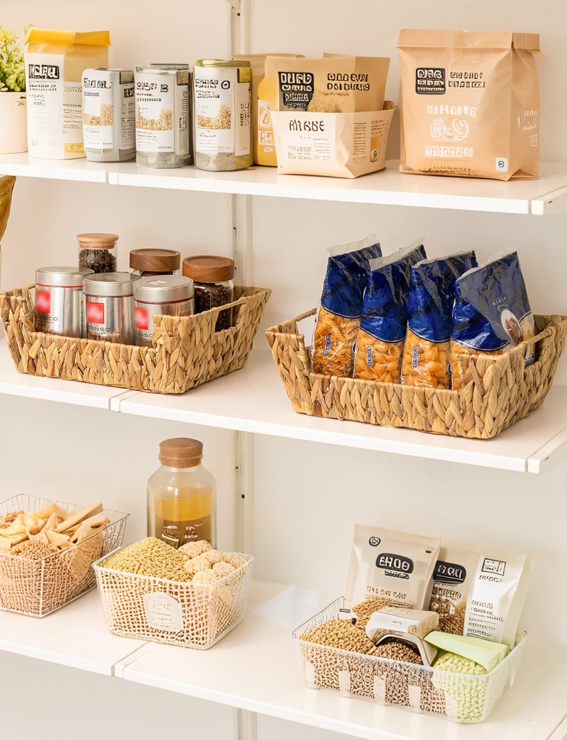 Rosecliff Heights Stackable Eco-Friendly Water Hyacinth Storage Baskets ...