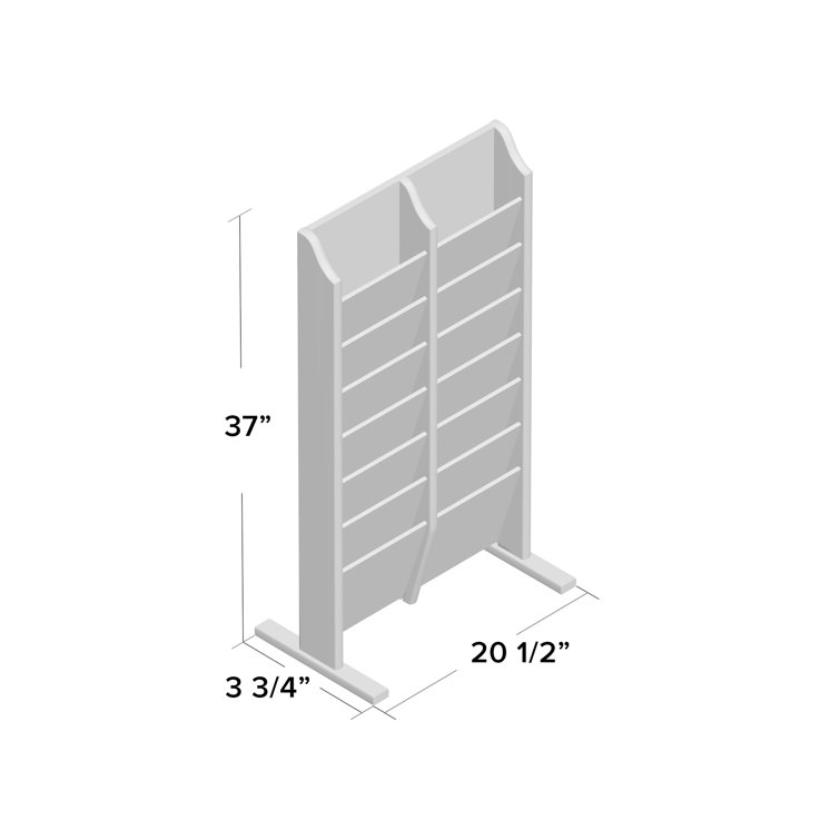 Rebrilliant Wood Free Standing Magazine Rack & Reviews | Wayfair