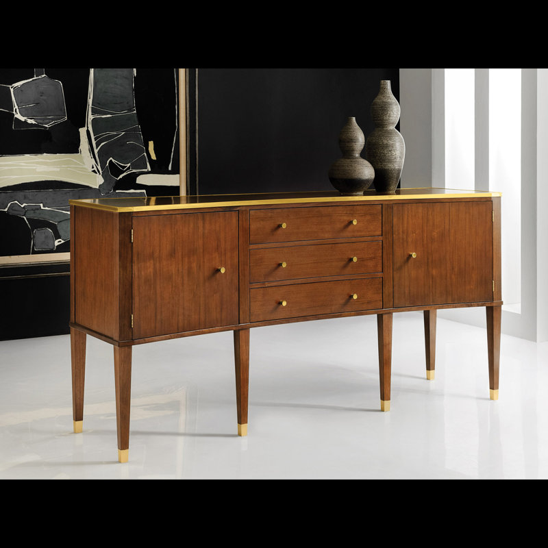 Modern History Home Modern History 80" Wide 3 Drawer Sideboard | Wayfair