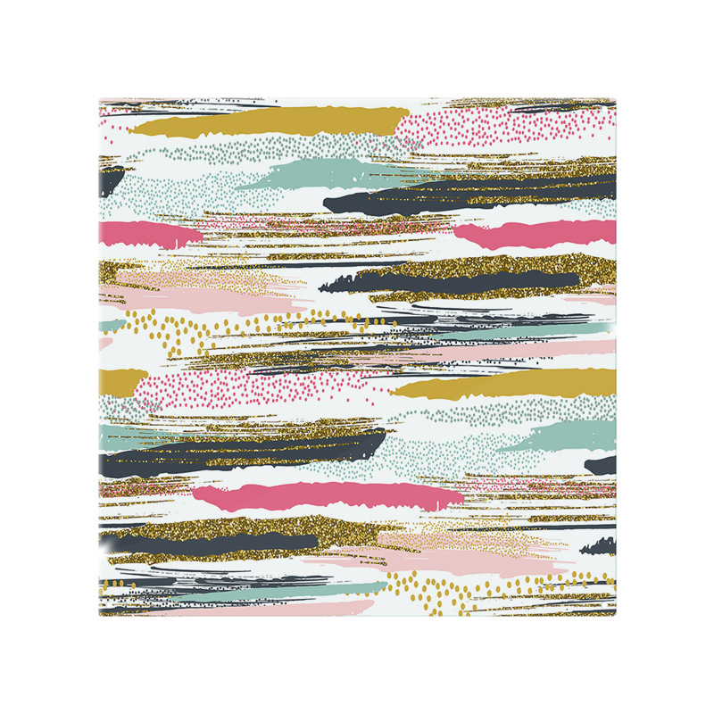 Ivy Bronx Coloured Stripes & Spots Splash Back | Wayfair.co.uk