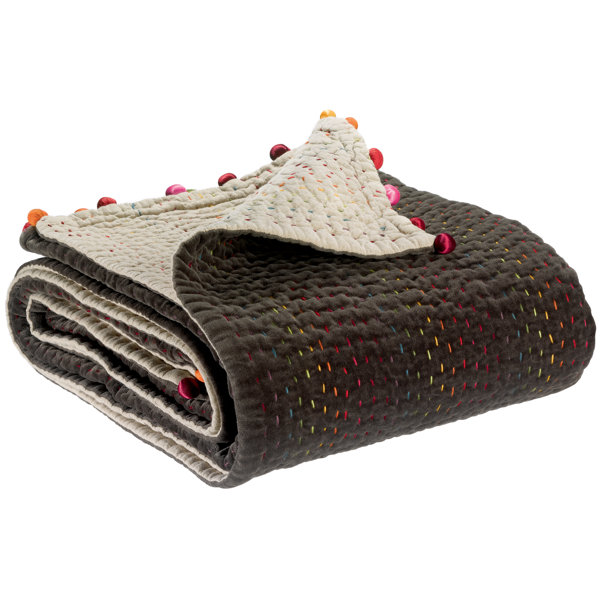 VVSE Solid Colour Throw | Wayfair.co.uk