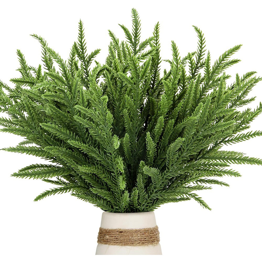 Ophelia & Co. 30 Pcs Christmas Real Touch Norfolk Stems, 15Inch ...