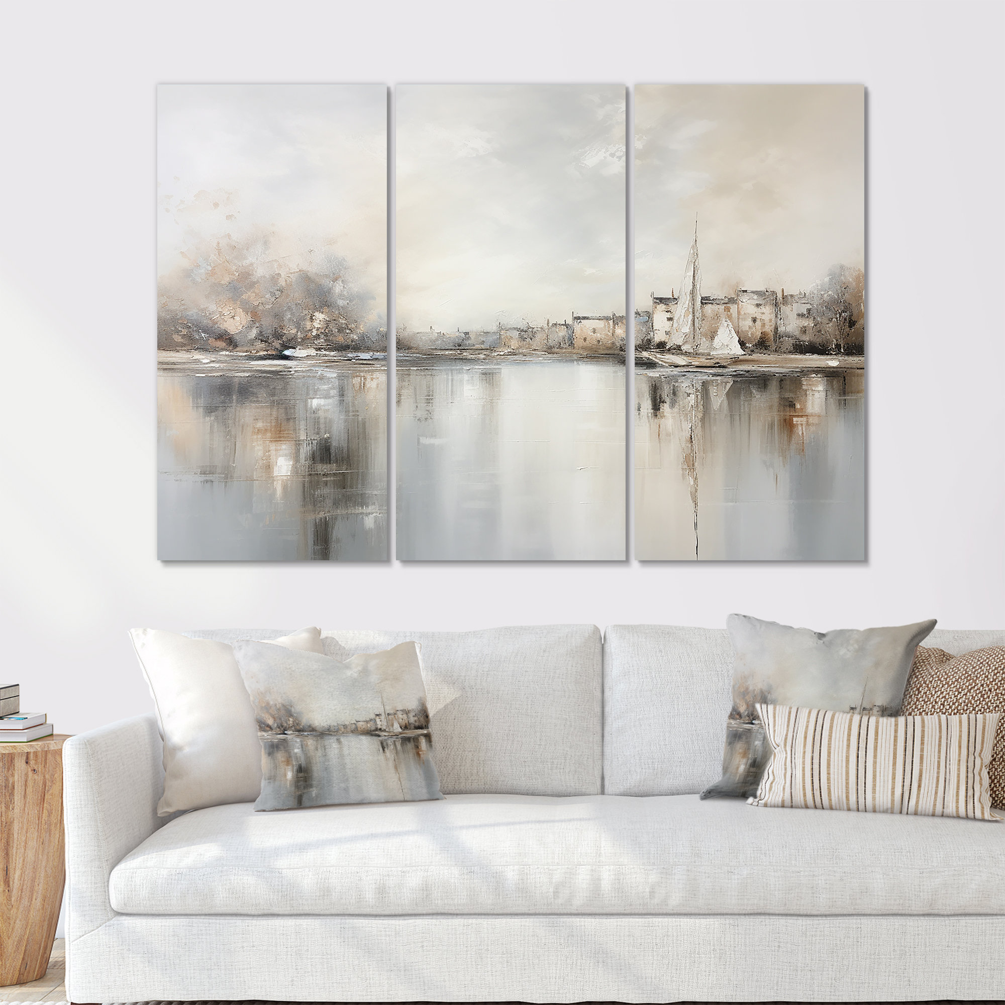 Design Art Coastal Port Minimalism Skyline - Port Landscape Coastal ...