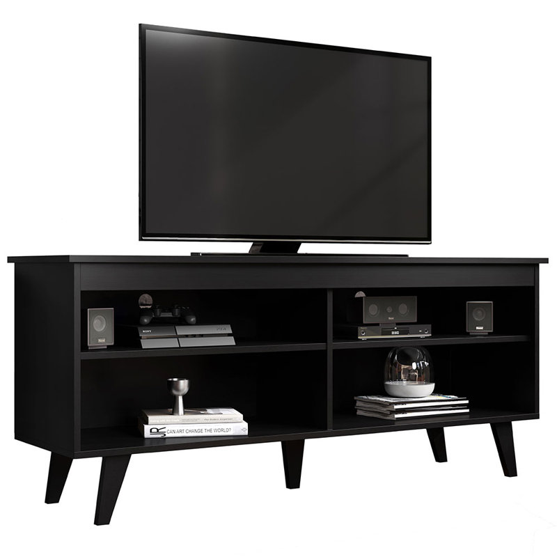 George Oliver Harmie TV Stand Entertainment Center with 4 Shelves and ...