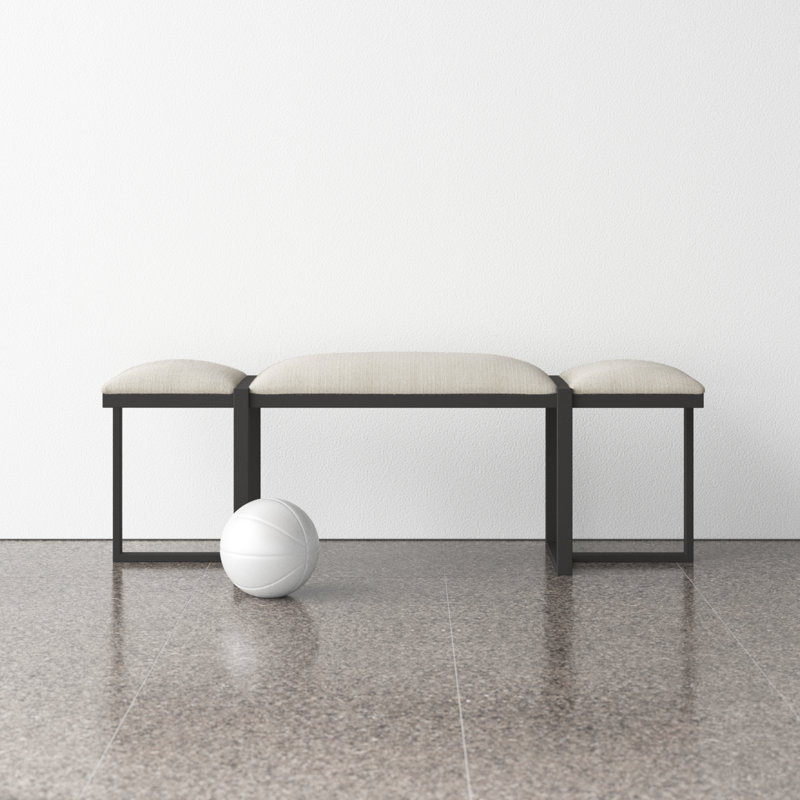 AllModern Alida Triple Cloud Modern Upholstered Bench | AllModern