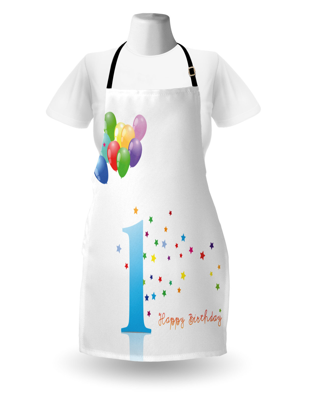 The Party Aisle™ Apron, Party Theme with Abstract and Colorful Stars ...