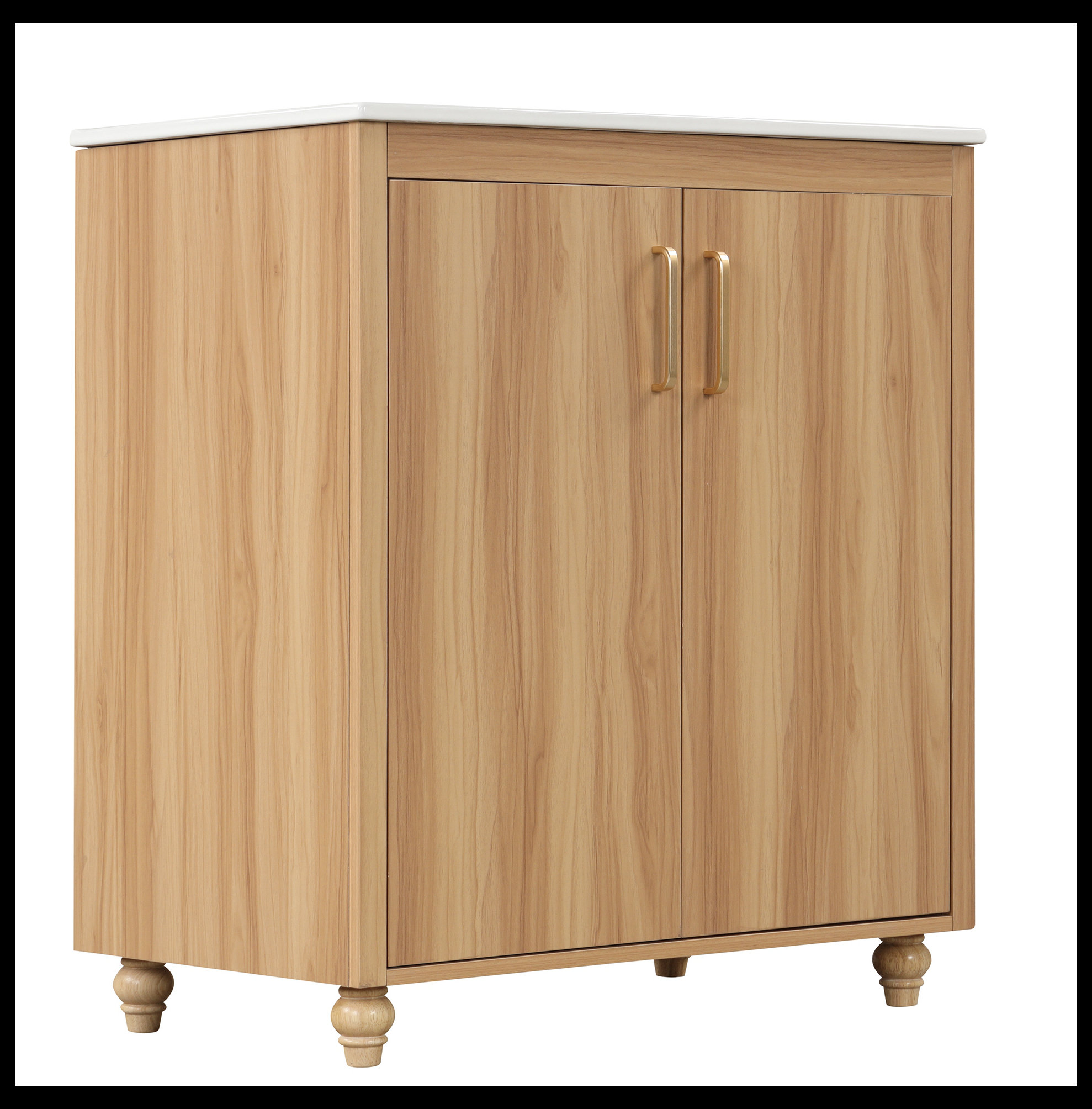 Charlton Home® Delannie 30.00'' Single Bathroom Vanity with Ceramic Top ...