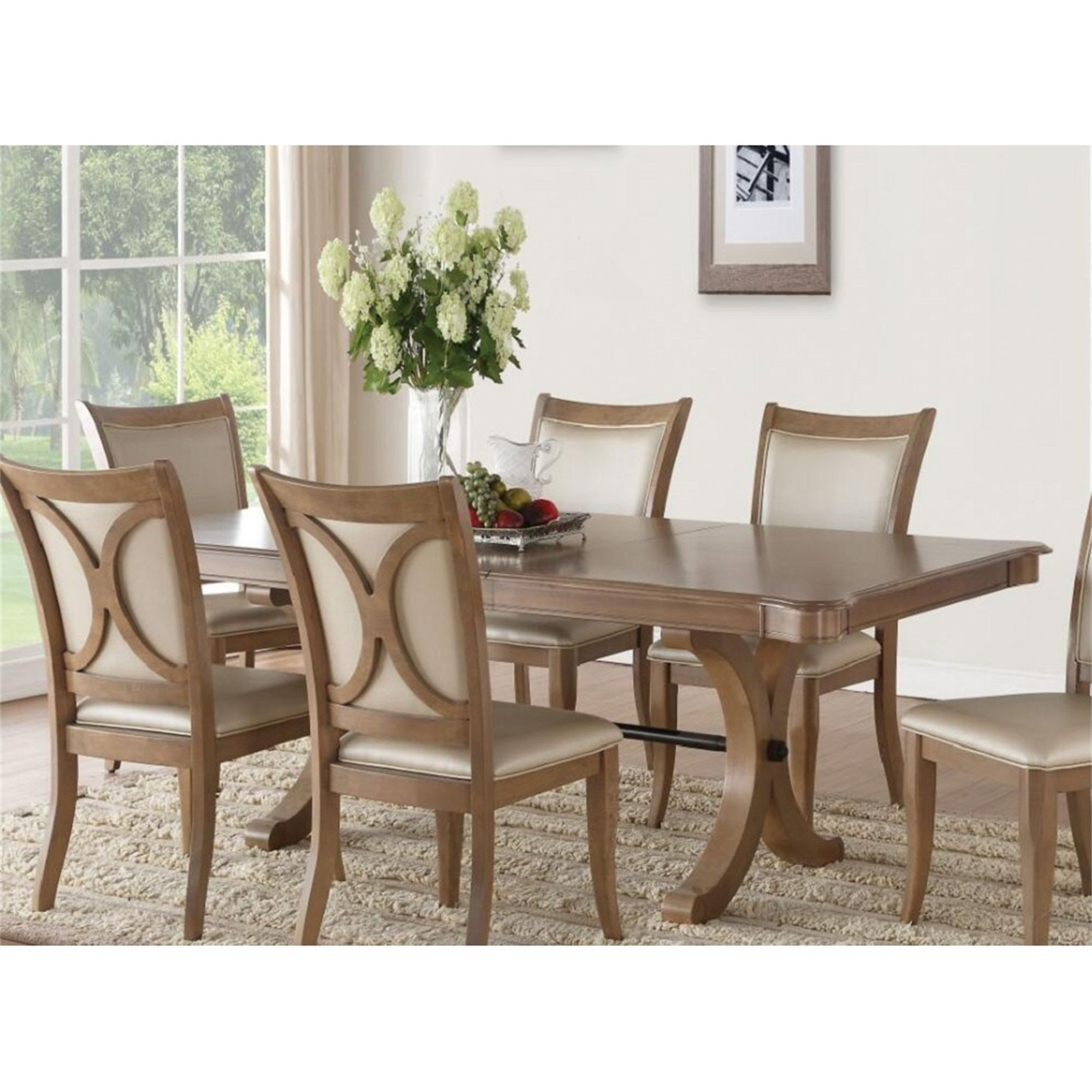 Lark Manor™ Diyana Dining Table In Gray Oak,Kitchen table,Extendable ...