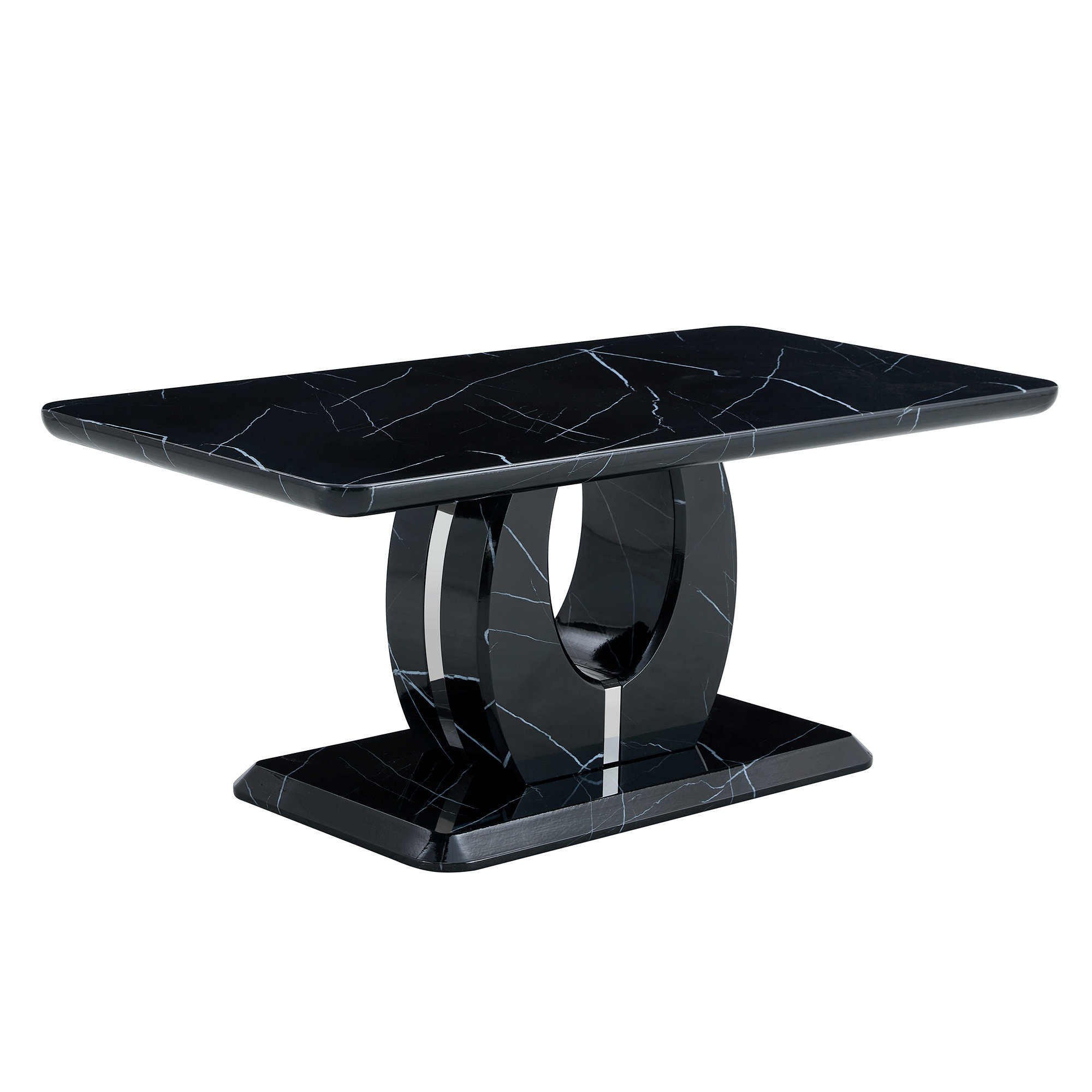 Ivy Bronx Modern Minimalist Black MDF Pattern Sticker Pattern MDF ...