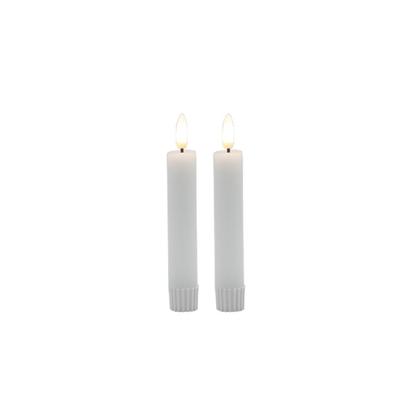 The Party Aisle™ 2 Pc Sm Champagne Taper Flameless Candle | Wayfair