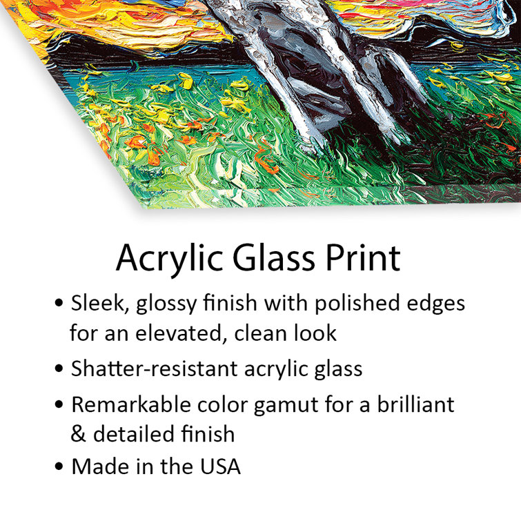 Red Barrel Studio® Merle grand danois nuit sur plastique / acrylique ...