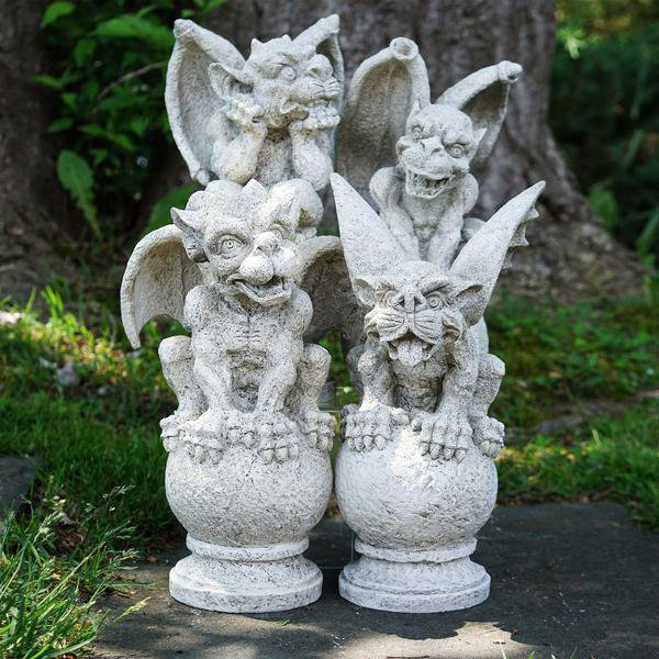 outdoor garden statues nearby