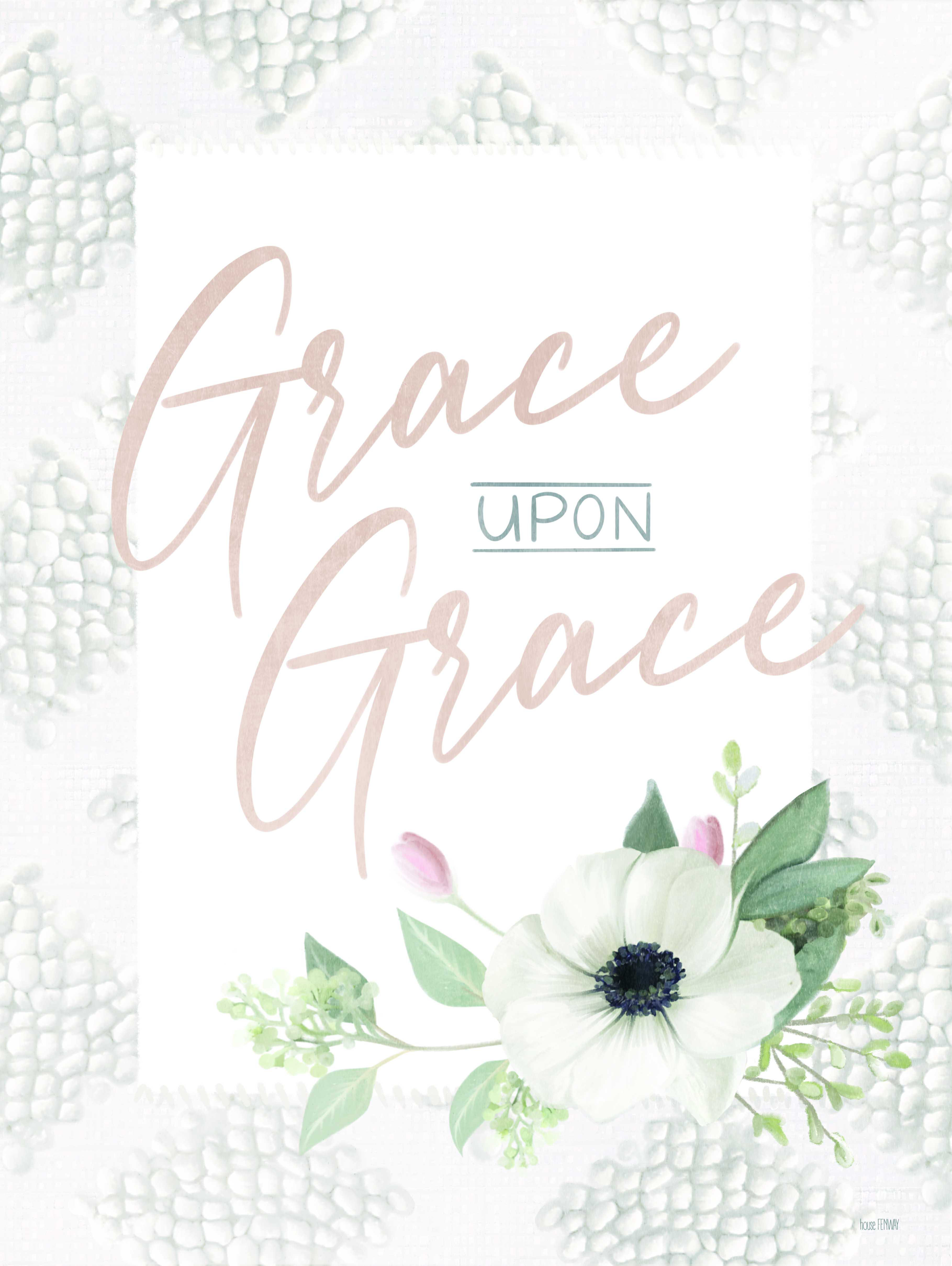 Trinx Grace upon Grace - Wrapped Canvas Textual Art | Wayfair