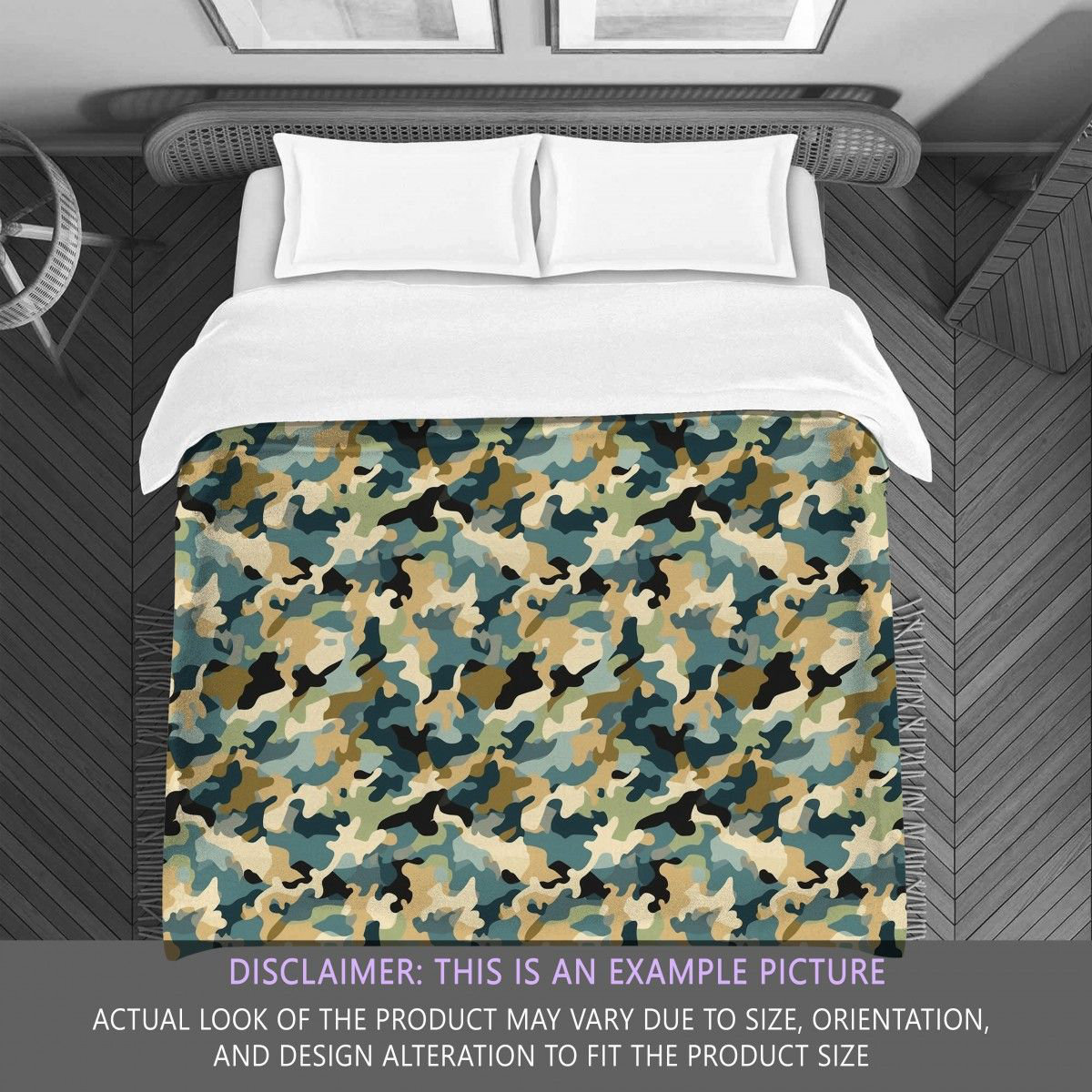 VisionDecor Army Bedding Camouflage Comforter Blue - Wayfair Canada