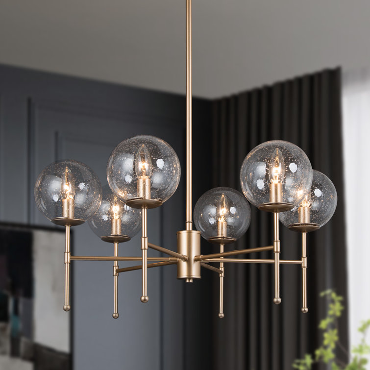 Greyleigh™ Ledger 6 - Light Dimmable Wagon Wheel Chandelier & Reviews ...
